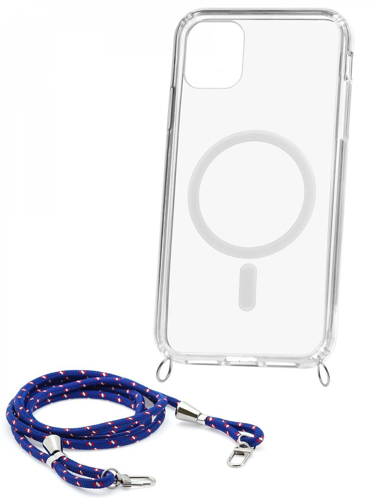 Противоударный прозрачный чехол на iPhone 11 Kruche MagSafe магсейф ...