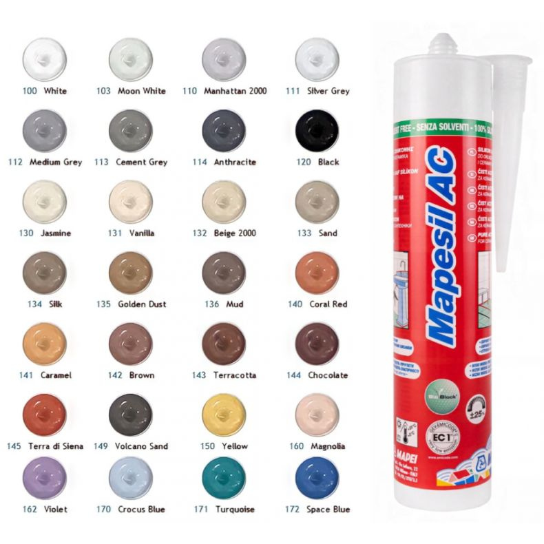 Mapei Mapesil AC/Мапей Мапесил АЦ,цвет 174 Торнадо,310 мл,силиконовый ...