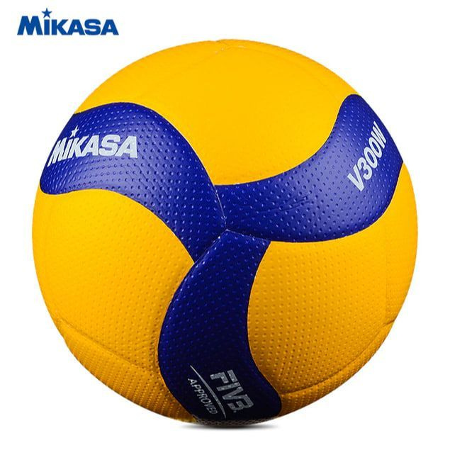 Мяч волейбольный Mikasa V300W Original, 5 размер; синий, желтый ...