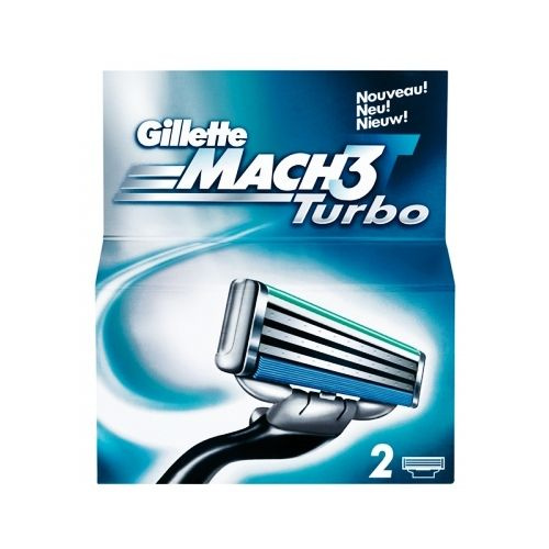 Сменные кассеты Gillette Mach 3 Turbo 2 шт - купить с доставкой по ...