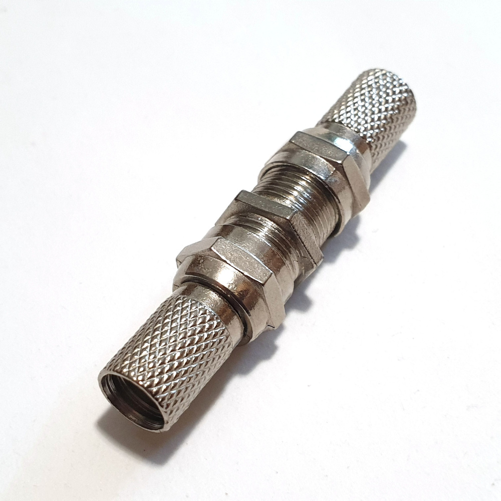 Соединитель ТВ кабеля 3 шт F разъем Cadena резьбовой Rg6 Коннектор на коаксиальный кабель