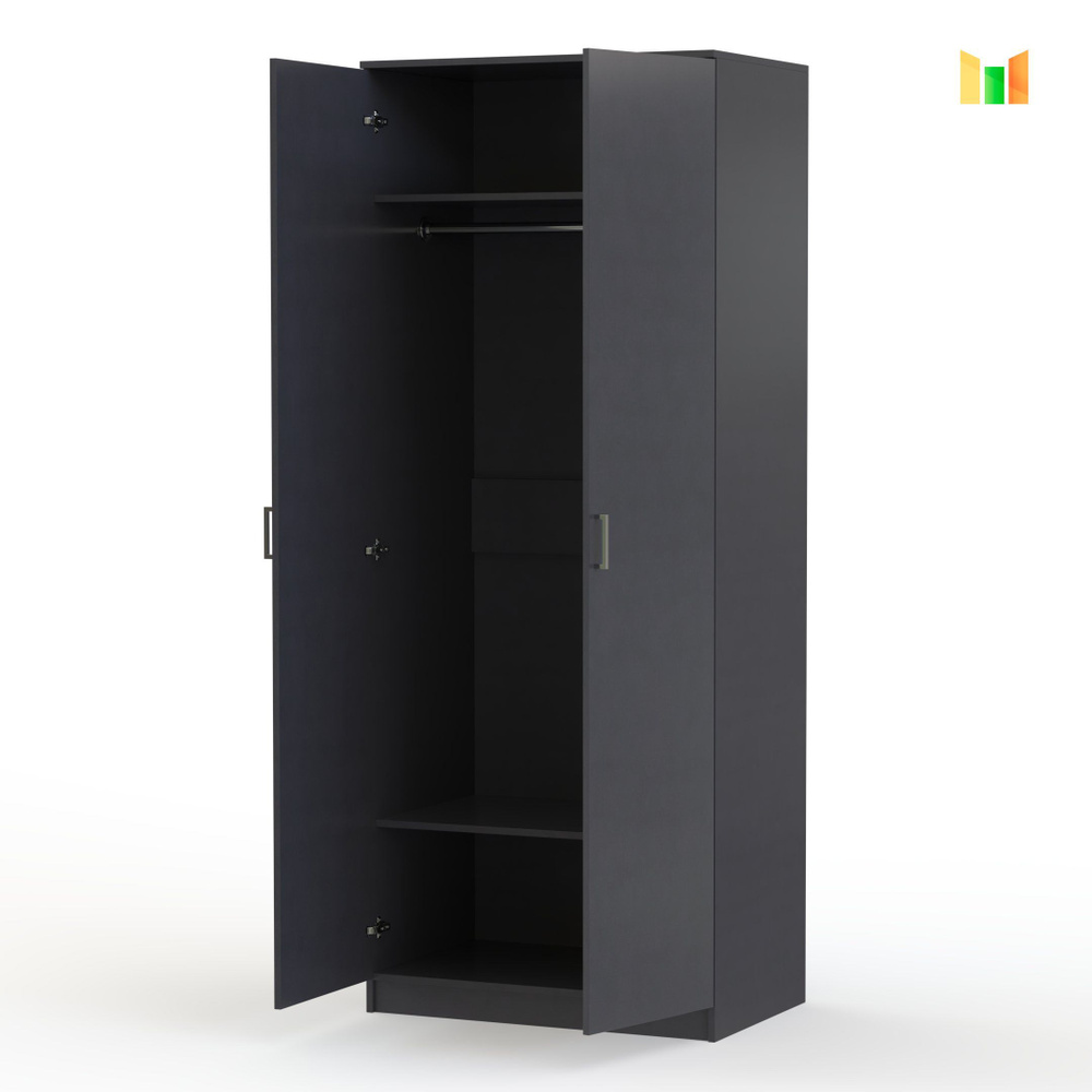Шкаф распашной BestMebel Шкаф Эконом 2, 90x60x220 см - купить по ...