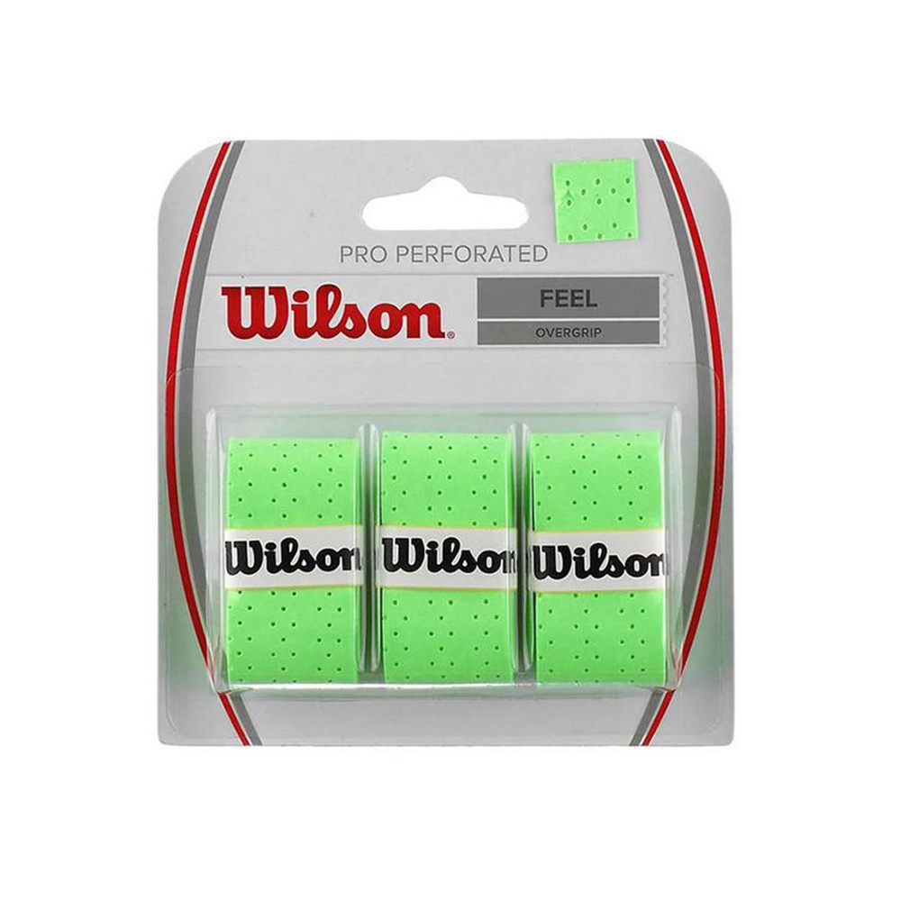 Намотки верхние Wilson Pro Perforated Overgrip Green - купить с ...