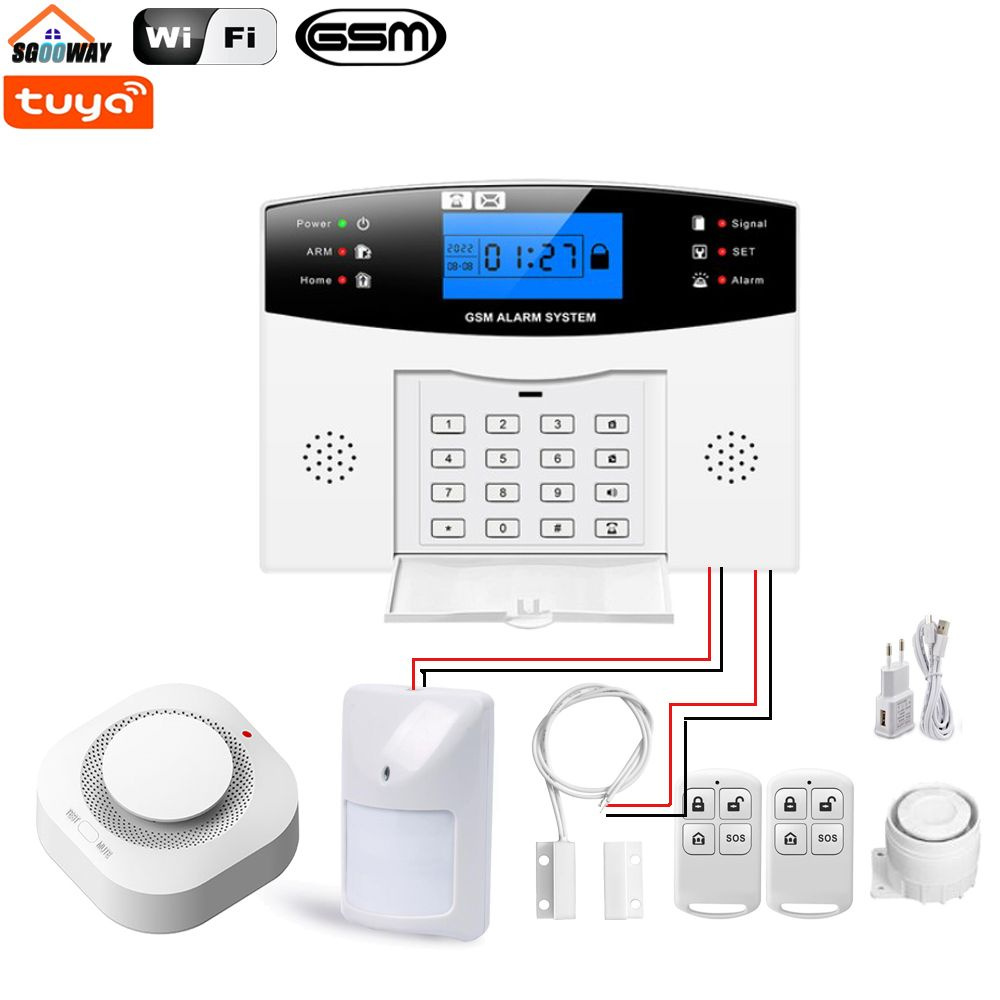 Sgooway Tuya умная беспроводная проводная Wi-Fi GSM охранная ...
