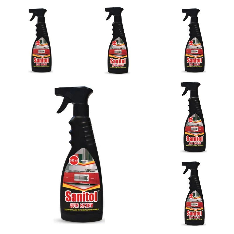 Sanitol Чистящее средство для кухни универсальное, 500 мл, 6 шт ...