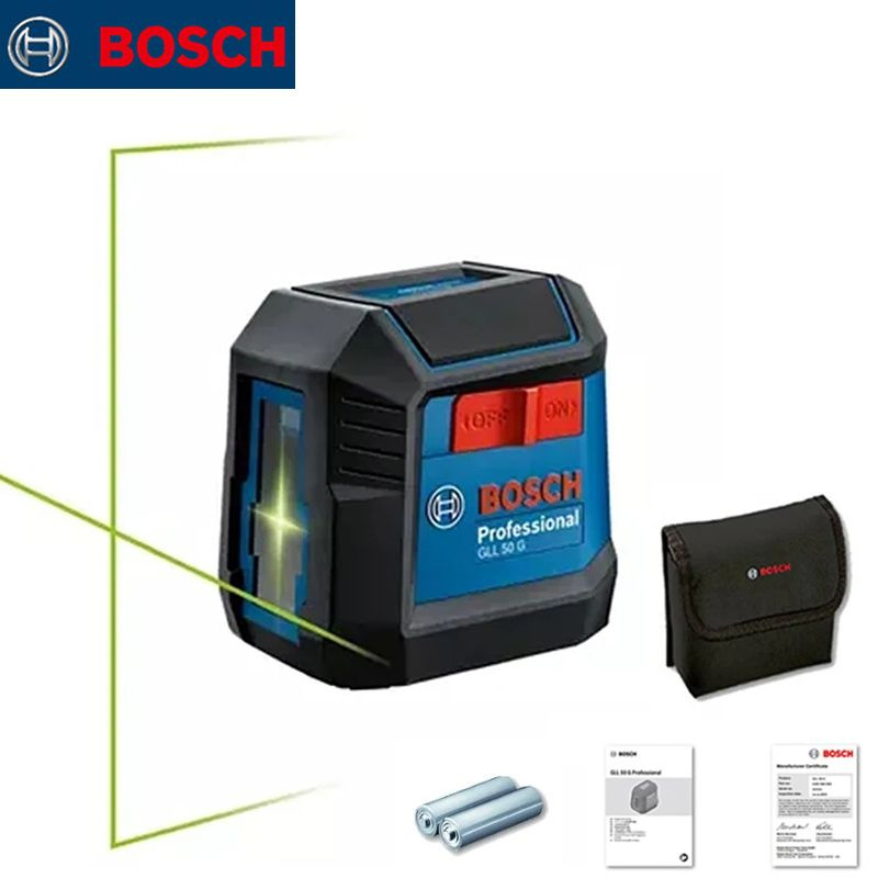 Купить Лазерный уровень/нивелир Bosch GLL50G, 2 линии, зеленый луч, 15М ...