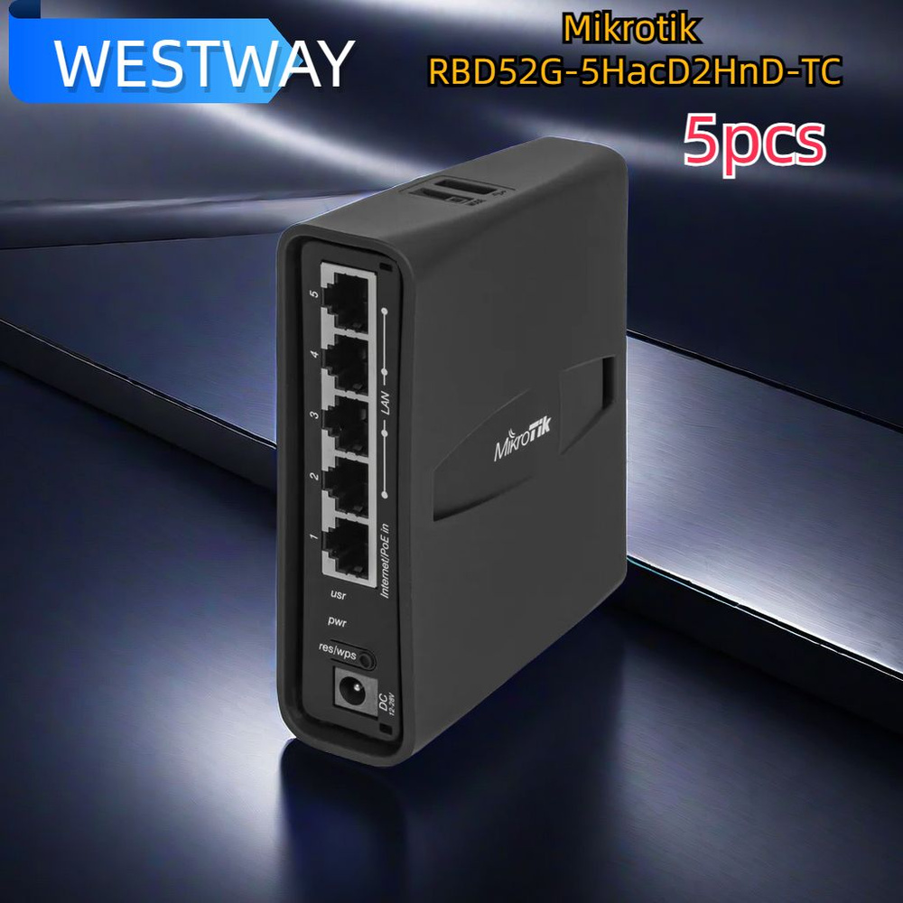 Роутер MIKROTIK Wi-Fi hAP ac2 RBD52G-5HacD2HnD-TC, белый, 2.4 ГГц, 5 ...