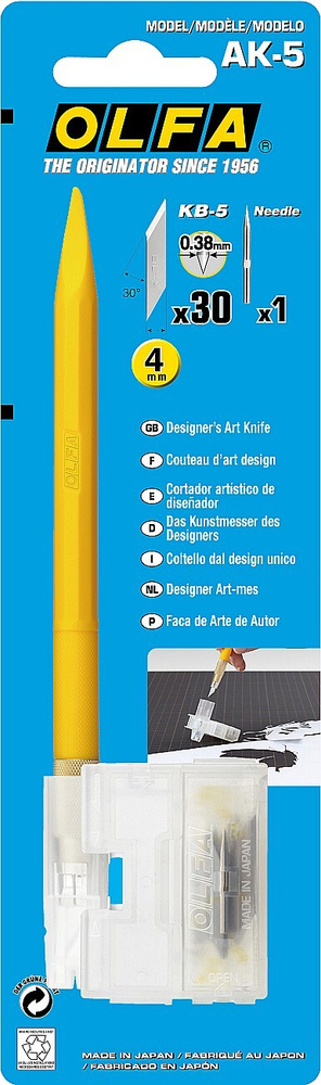 Нож перовой OLFA Utility Models для точных работ 4 мм OL-AK-5 - купить по доступной цене в ...