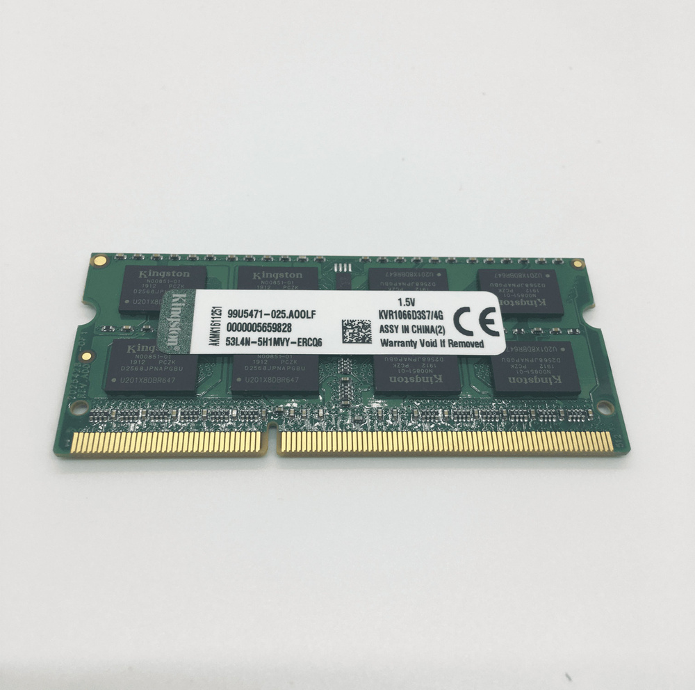 Модуль оперативной памяти Kingston Ddr3 4 ГБ 1066 Mhz So Dimm Pc3 8500s