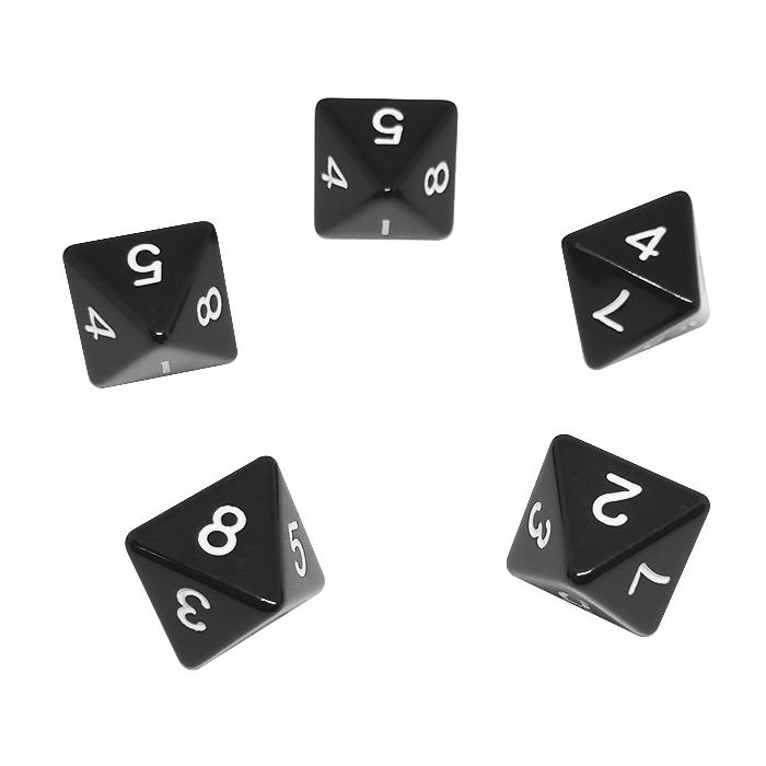 Кубики D8 (восьмигранник, дайсы) для игр (подходит для DnD (ДнД ...