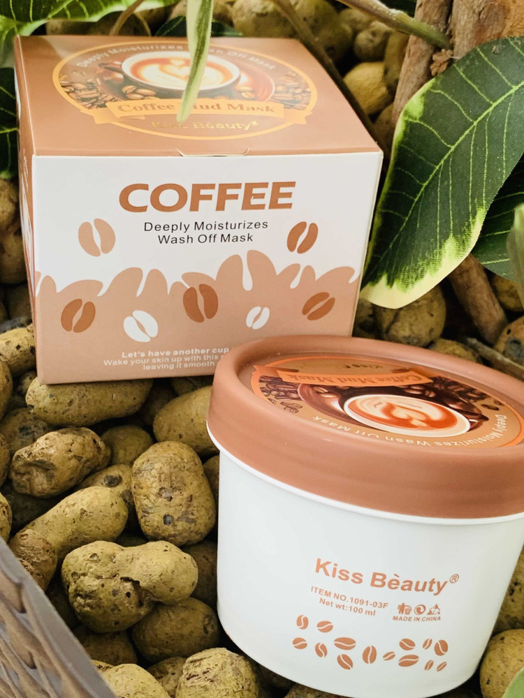 Kiss Beauty Кофейная грязевая пилинг маска для лица Coffee Mud Mask, 100 мл. - купить с ...