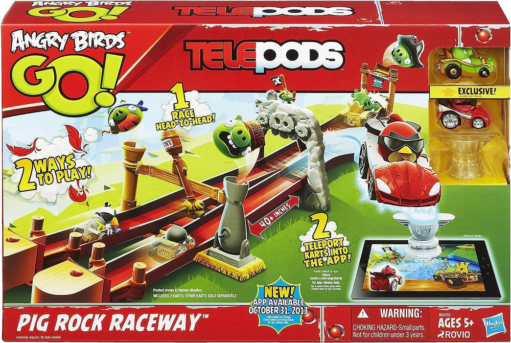 Статуэтка и аксессуары, Angry Birds GO Ultimate Launch Game Track Set, подарок на 1 июня, День ...