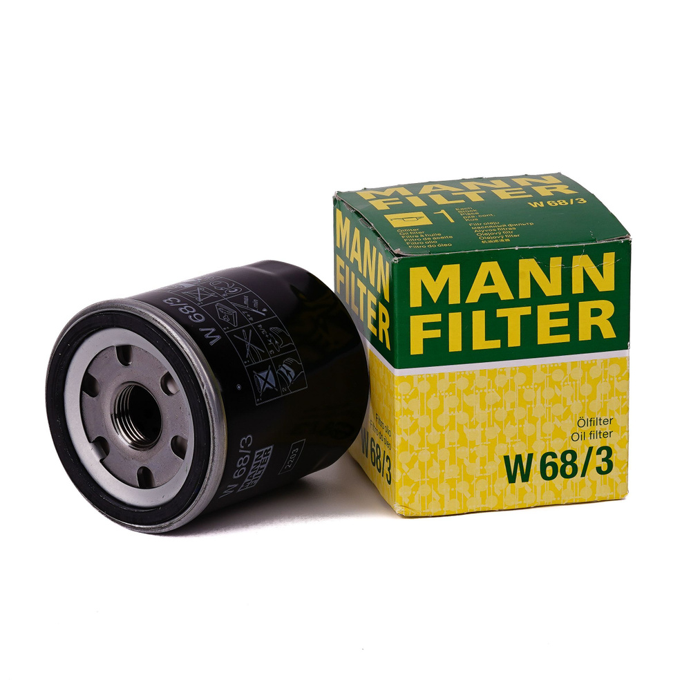 Фильтр масляный MANN FILTER W68/3 - купить по выгодным ценам в интернет ...