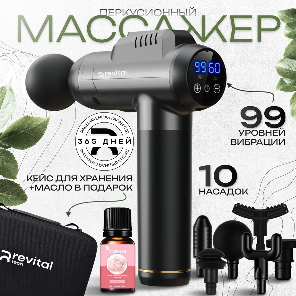 Антицеллюлитный перкуссионный массажер, вибромассажер для тела шеи плеч ...