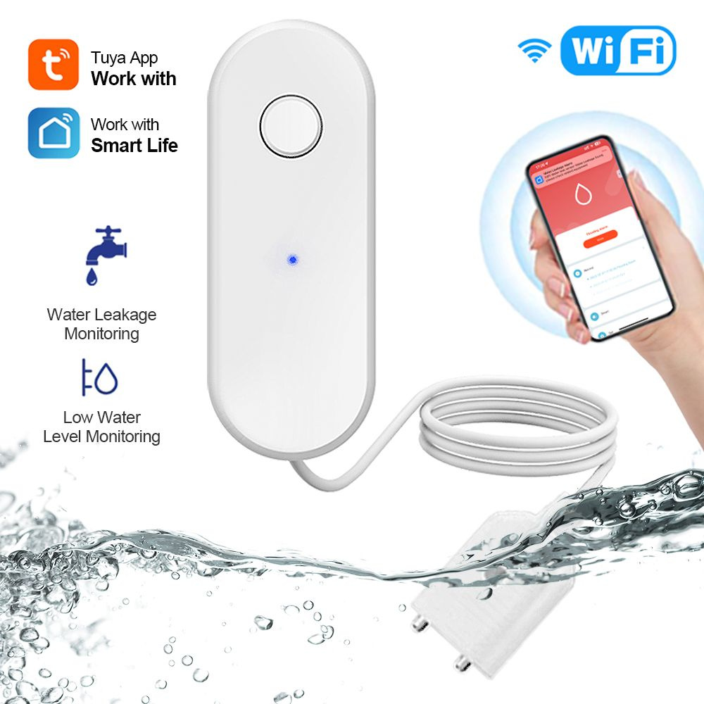 tuya WiFi Датчик протечки воды Water Leak беспроводной - купить с ...