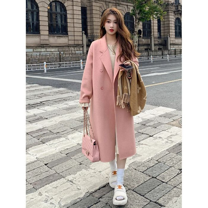 Пальто Max Mara, На любой сезон, размер 44, 42, цвет розовый ...