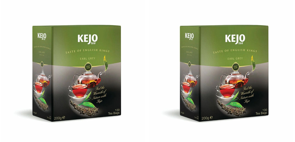 KEJO Чай Earl Grey, 100 пак, 2 шт - купить с доставкой по выгодным ...