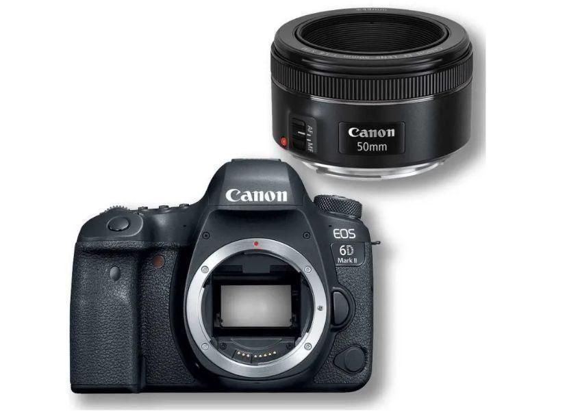 Зеркальный фотоаппарат Фотоаппарат Canon EOS 6D Mark II Kit EF 50mm F/1 ...