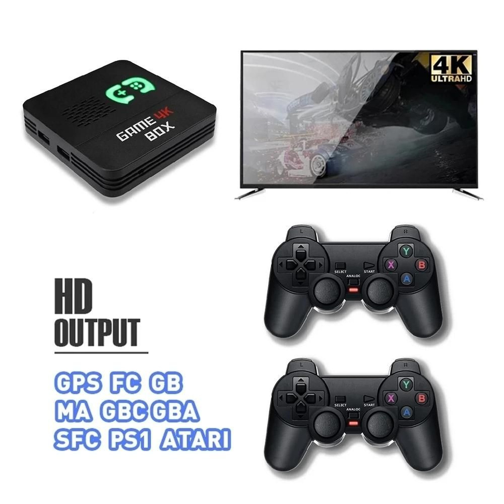 3D Game Box 4K HD 2.4G Беспроводной контроллер для PSP/MAME/ARCADE 32G ...