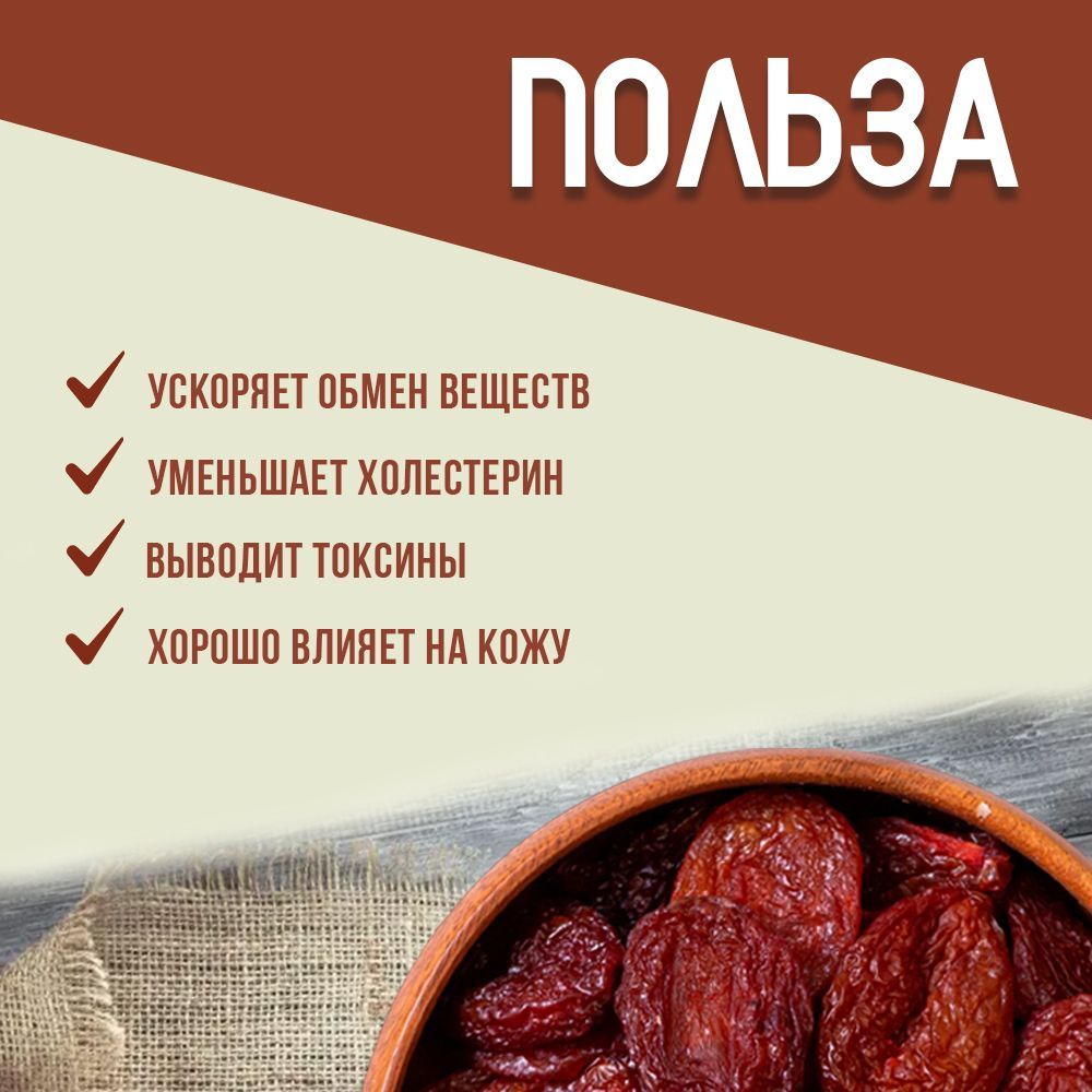 Слива сушеная красная 1 кг, Nuts4U, без сахара, натуральные сухофрукты ...