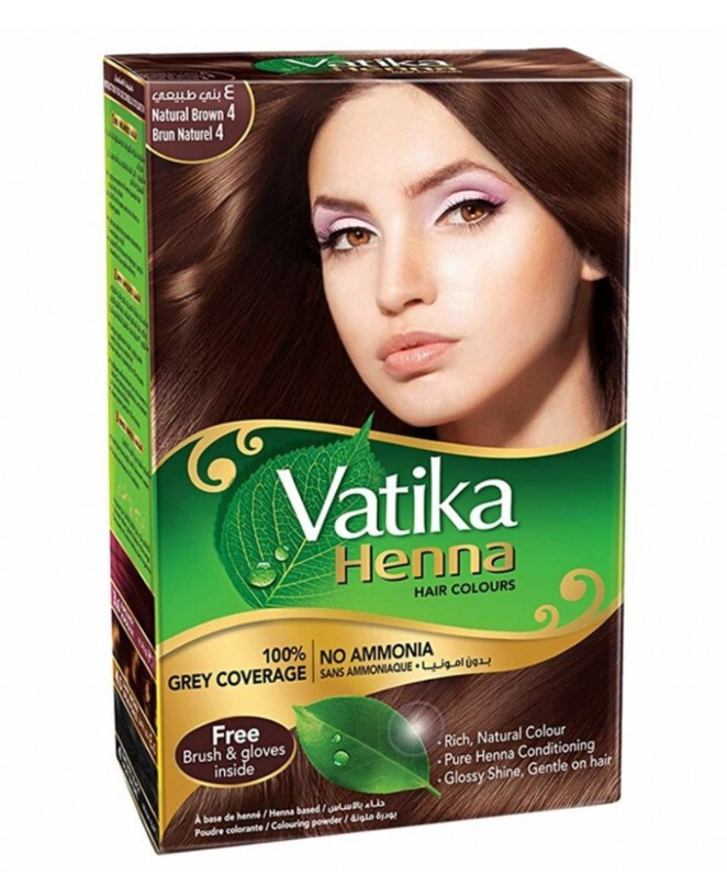Vatika Краска для Волос на Основе Натуральной Хны (Коричневый) 60г ...