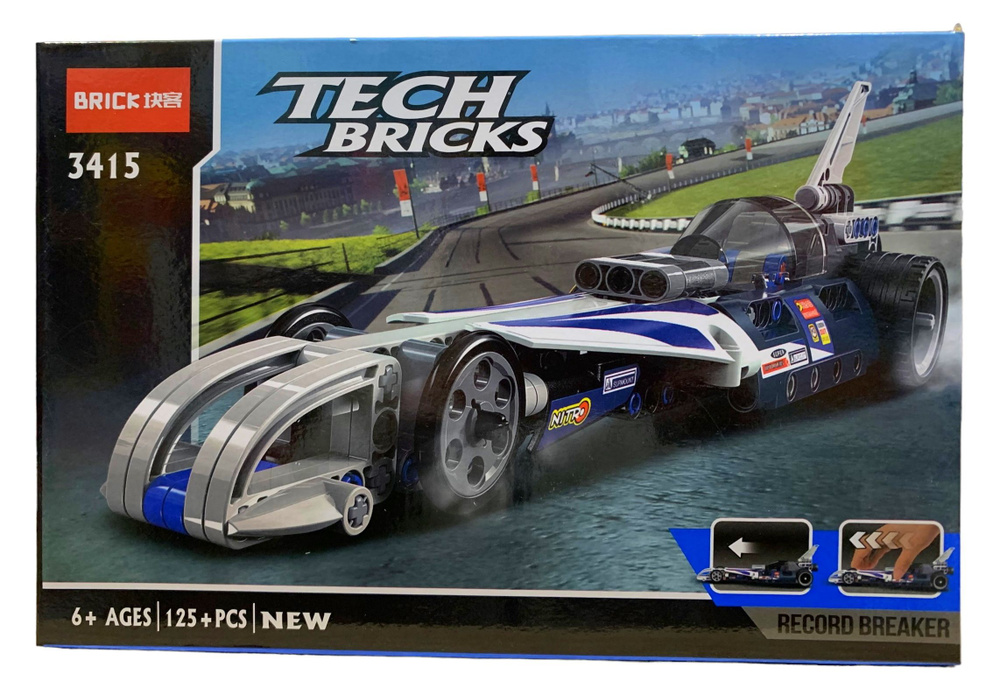 Конструктор Гоночный автомобиль Tech Bricks. 125 деталей. - купить с доставкой по выгодным ценам ...