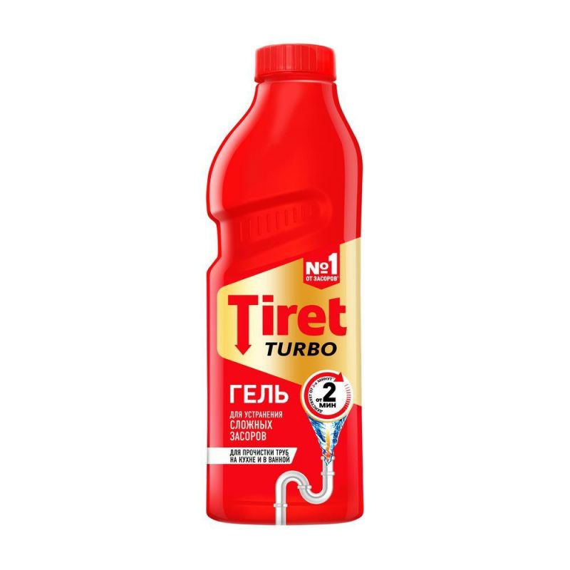 Tiret Средство для прочистки труб Turbo гель, 1 л купить на OZON по ...
