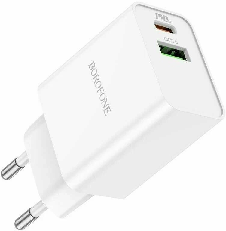 Сетевое зарядное устройство Usb Type C Borofone Ba78a 20w Qc3 0 Pd