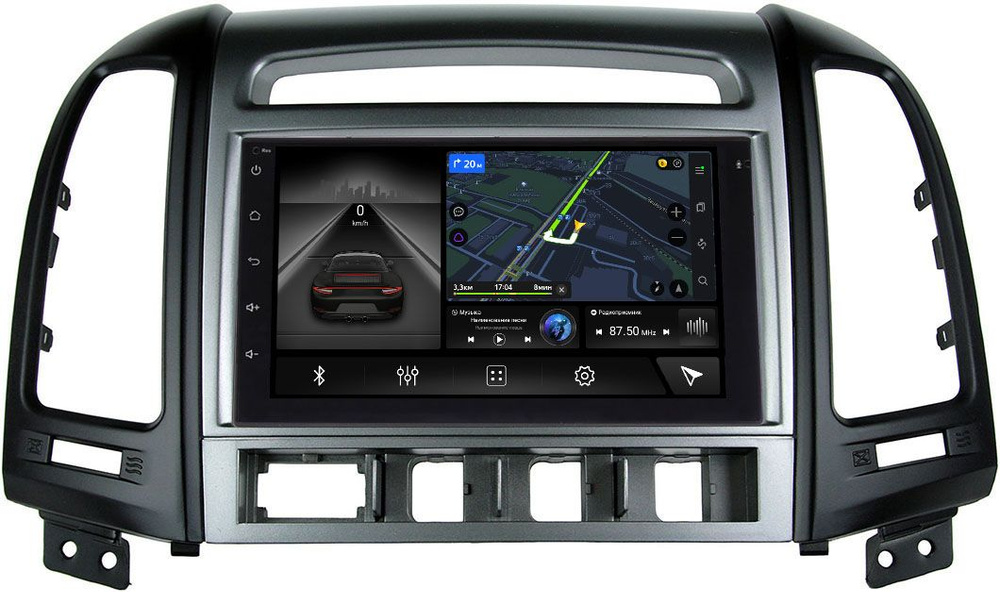 Магнитола в штатное место 2 din Hyundai Santa Fe II 2005-2012 (4 кнопки ...