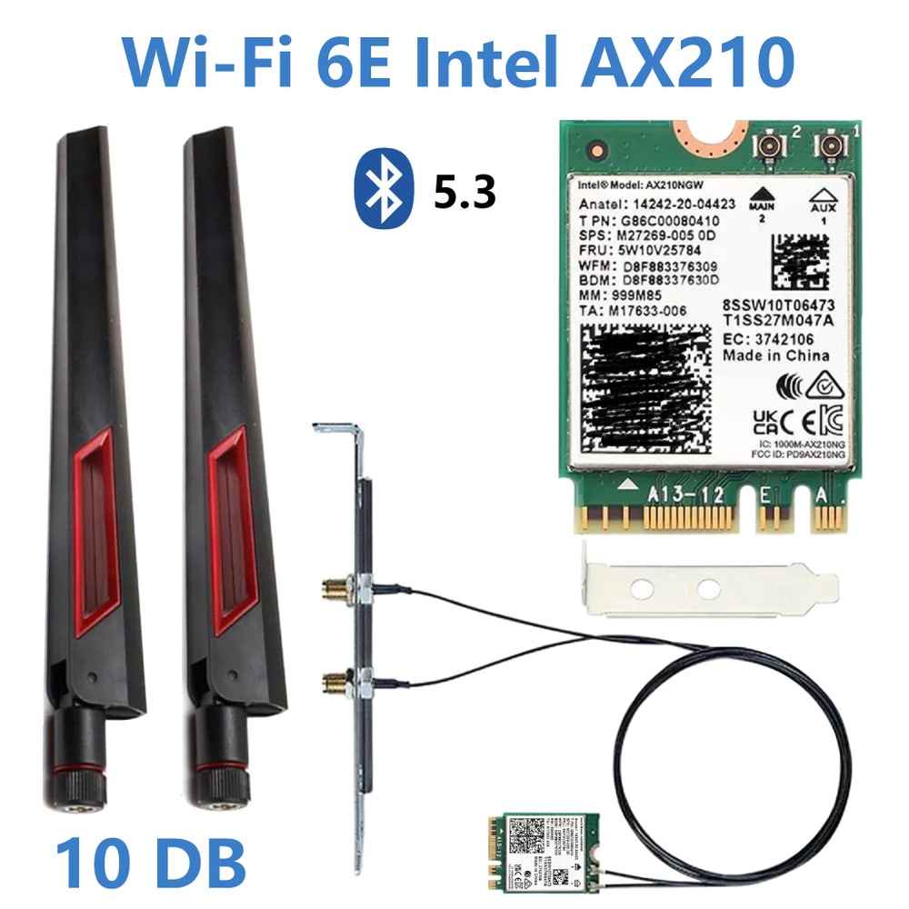 Wi-Fi-адаптер Intel Wi-Fi 6E AX210 Gig+ - купить с доставкой по ...