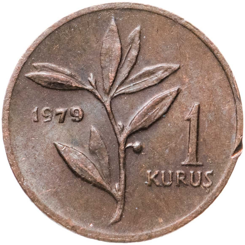 Турция 1 куруш kurus 1979 "ФАО - Планирование семьи", Бронза, в сохранности XF-AU - купить в ...