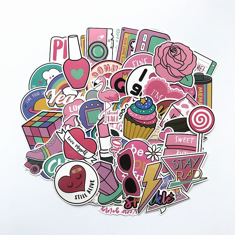 Набор стикеров Sticker pack Cute Pink set 60 стикеров - купить с ...
