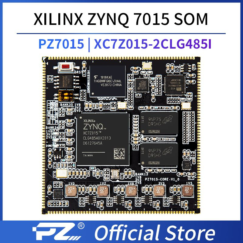 Puzhi 7015 SOM Xilinx Zynq-7000 SoC XC7Z015 Основная плата FPGA Система промышленного класса на ...