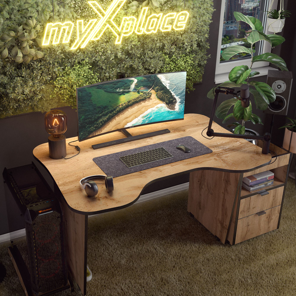 Игровой компьютерный стол myXplace Геймерский компьютерный стол_D1 ...