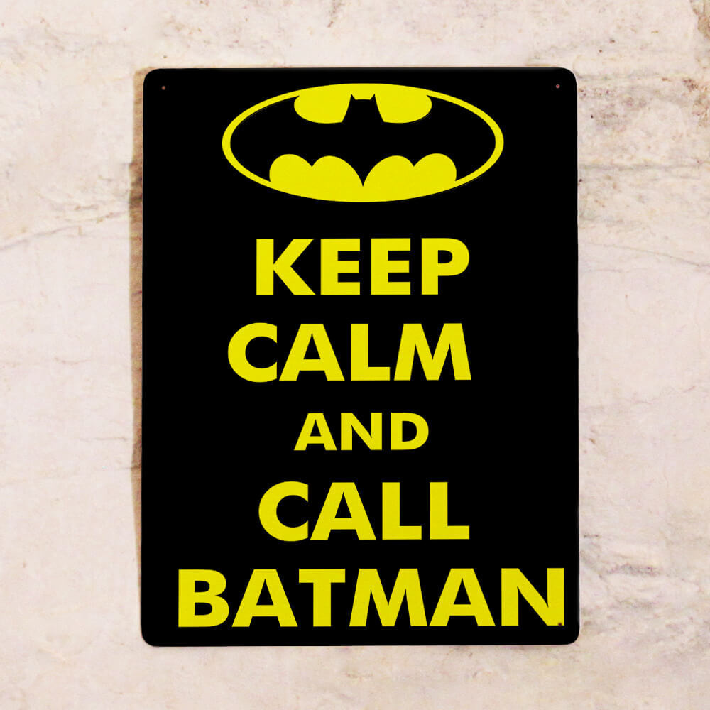 Жестяная табличка Call Batman, металл, 30Х40 см, 40 см, 30 см - купить ...