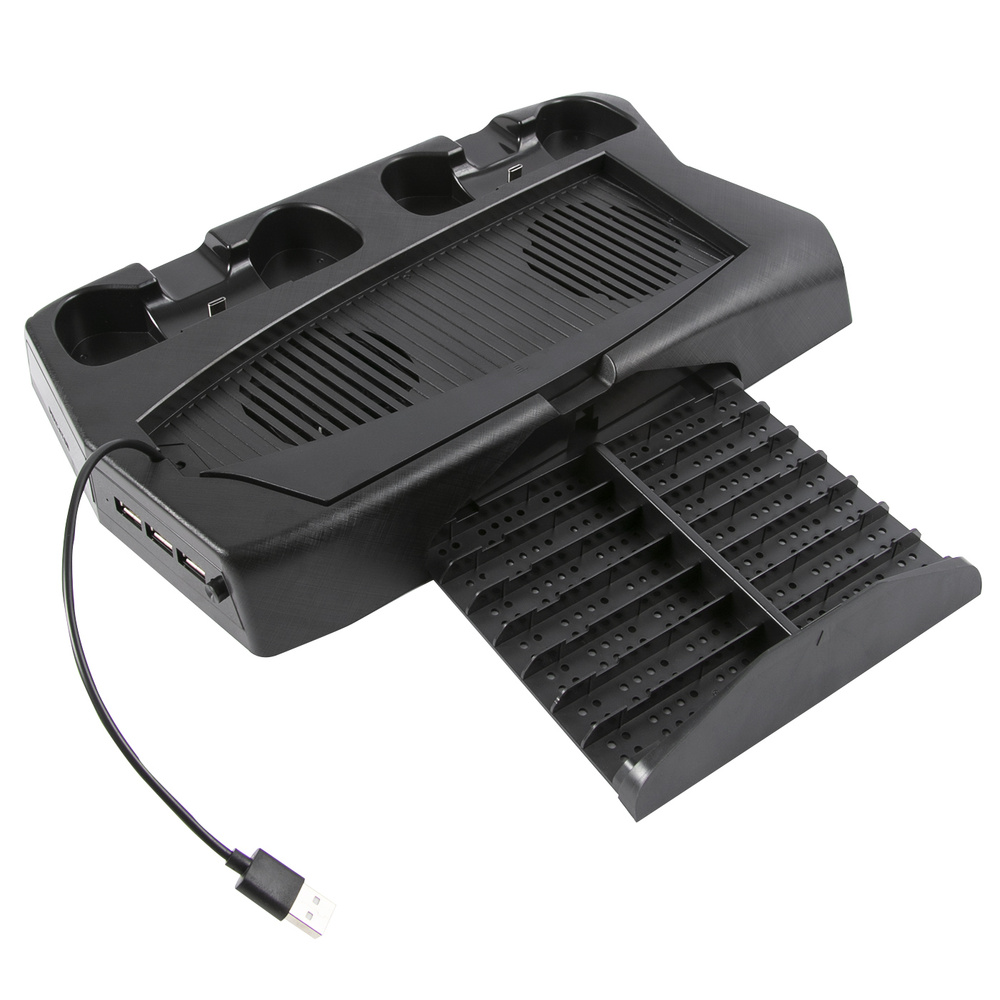 Охлаждающая подставка для PS5 с двумя зарядными станциями для ...