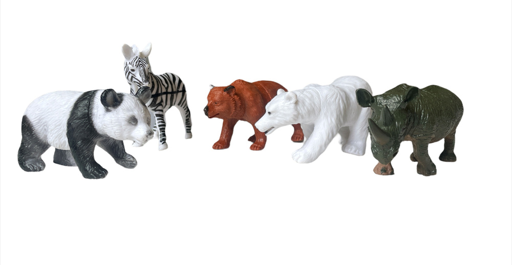 Игровой набор фигурки животных/диких животных/ животные 5 фигурок для ...