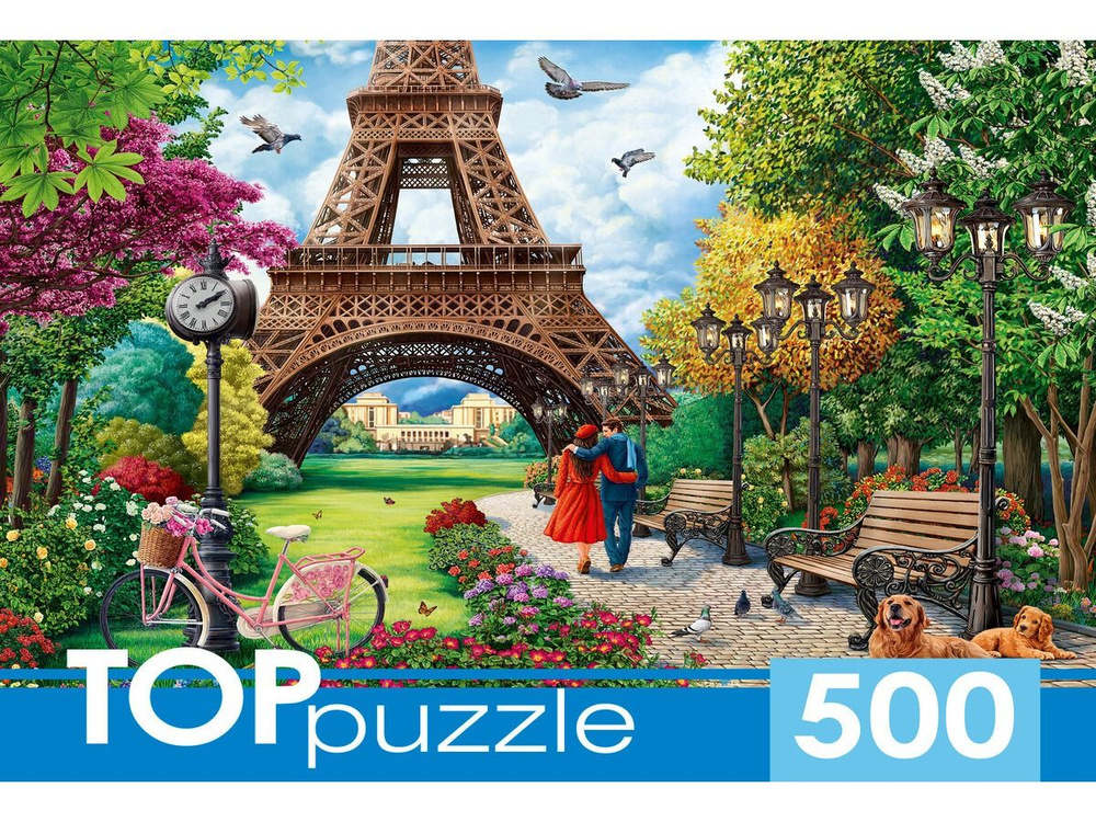 Пазл TOP Puzzle 500 деталей: Прогулка по Парижу - купить с доставкой по ...