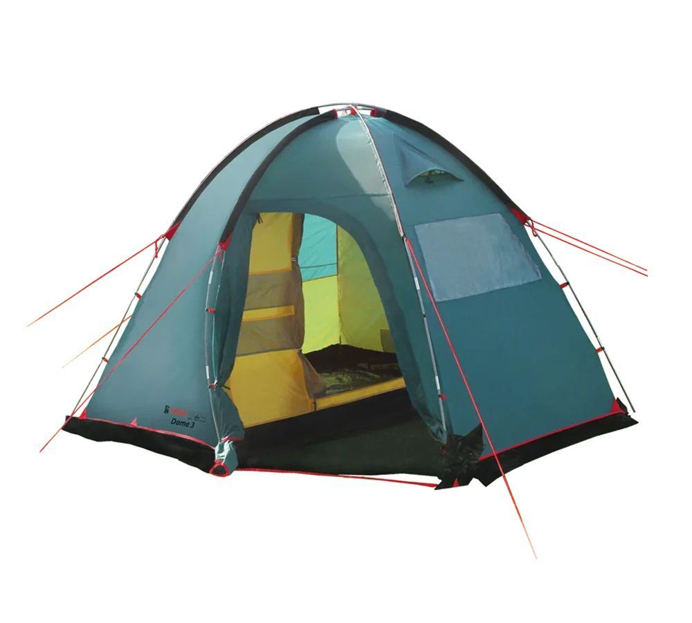 Палатка 4-местная BTrace Dome 4 (зеленая) - купить по выгодной цене в интернет-магазине OZON ...