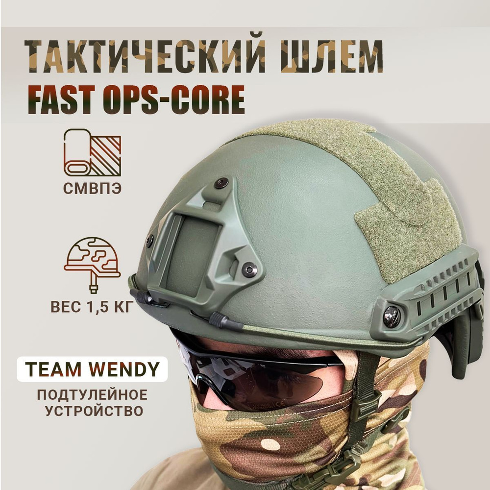 Баллистический военный шлем FAST Ops-Core - купить с доставкой по ...