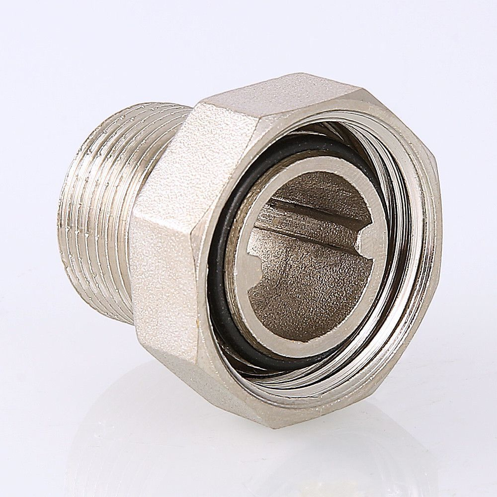 Полусгон с накидной гайкой и наружной резьбой 1х3/4" конус Valtec, 2 шт ...