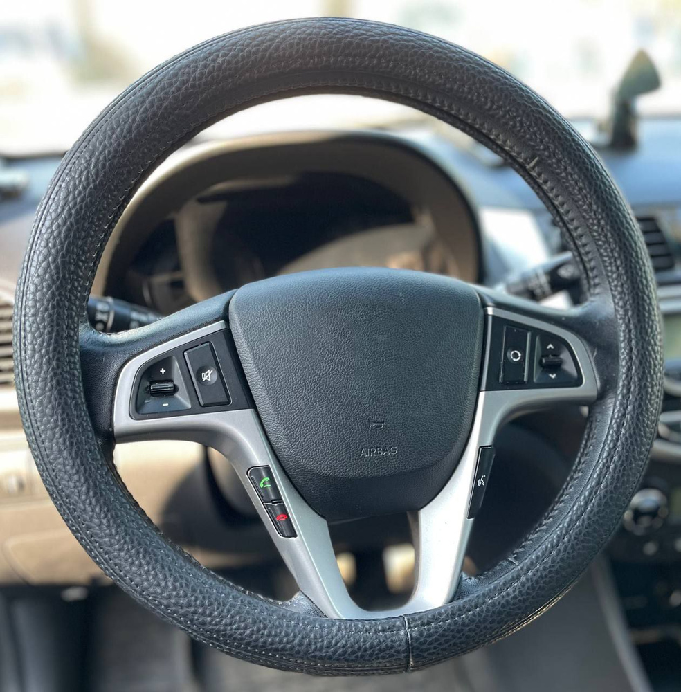 Оплетка на руль Пежо 308 (2013 - 2017) универсал 5 дверей / Peugeot 308 ...