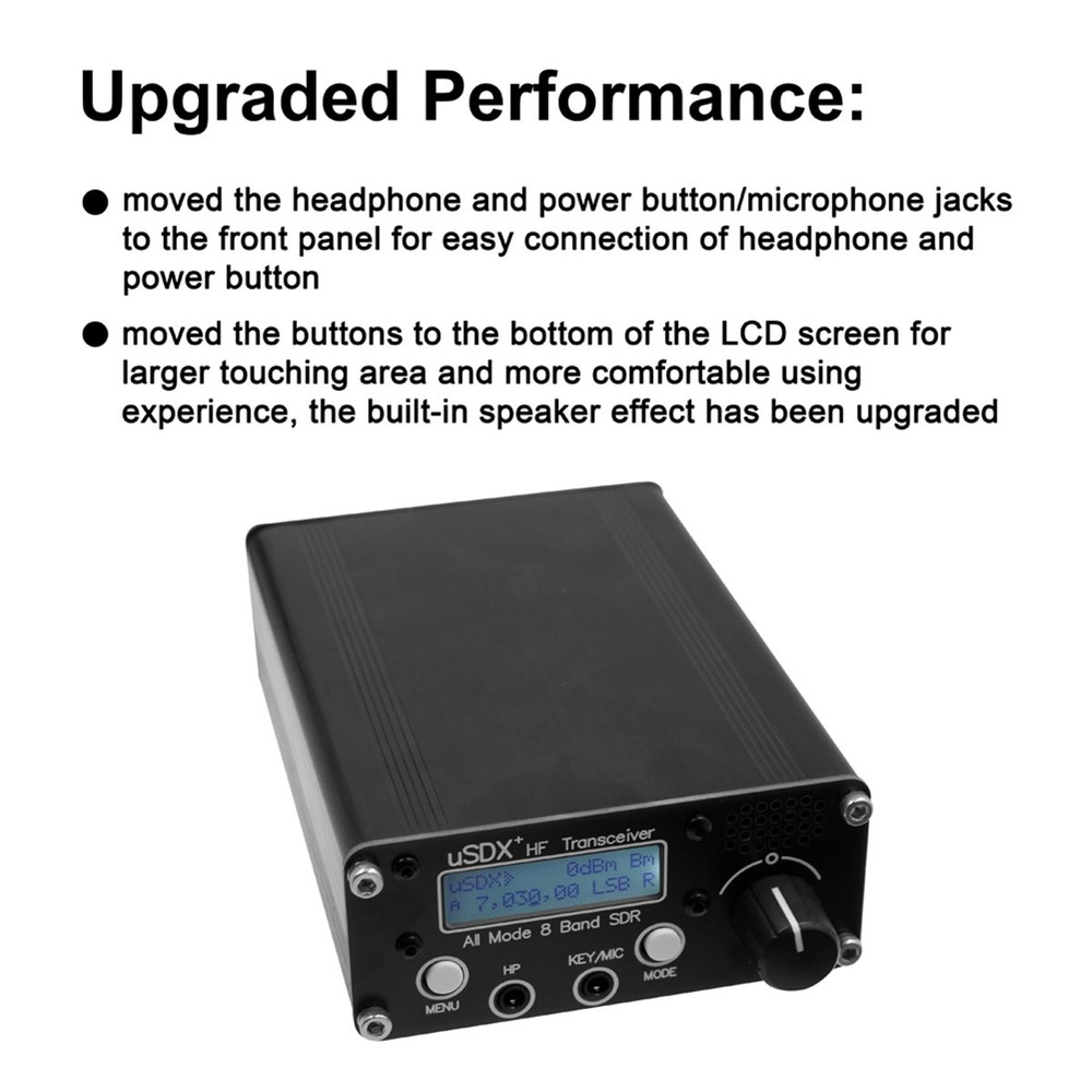 USDR USDX+Plus V2 8-диапазонный трансивер SDR HF с дисплеем, вилка ... USDR USDX+Plus V2 8-диапазонный трансивер SDR HF с дисплеем, вилка ...