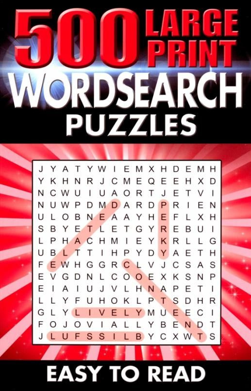 500 Large Print Wordsearch Puzzles. Easy to Read | Saunders Eric ...