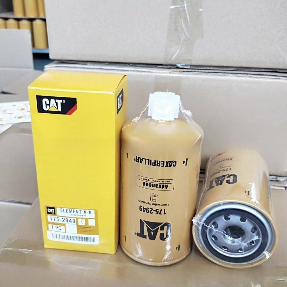 Фильтр топливный FUQIAN Топливный фильтр экскаватора Cat175-2949 ...