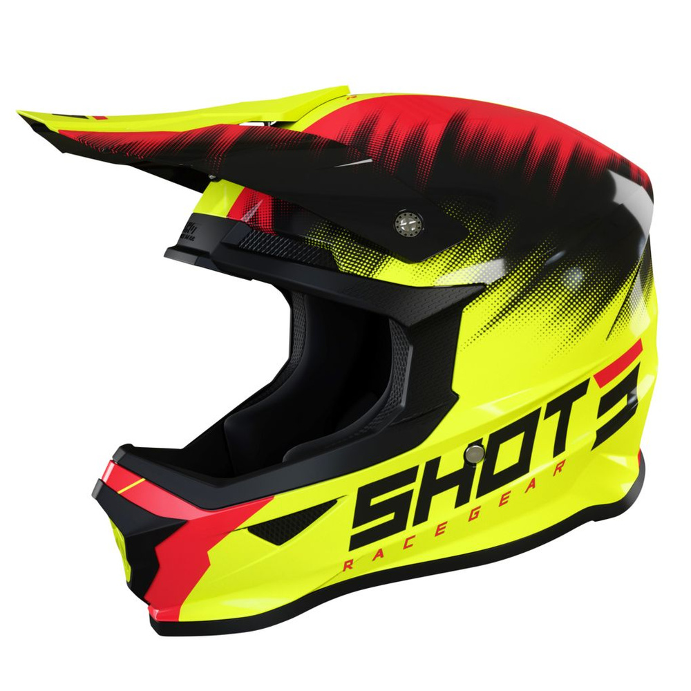 Мотошлем Shot Race Gear Шлем детский Shot Furious Kid Versus светло ...