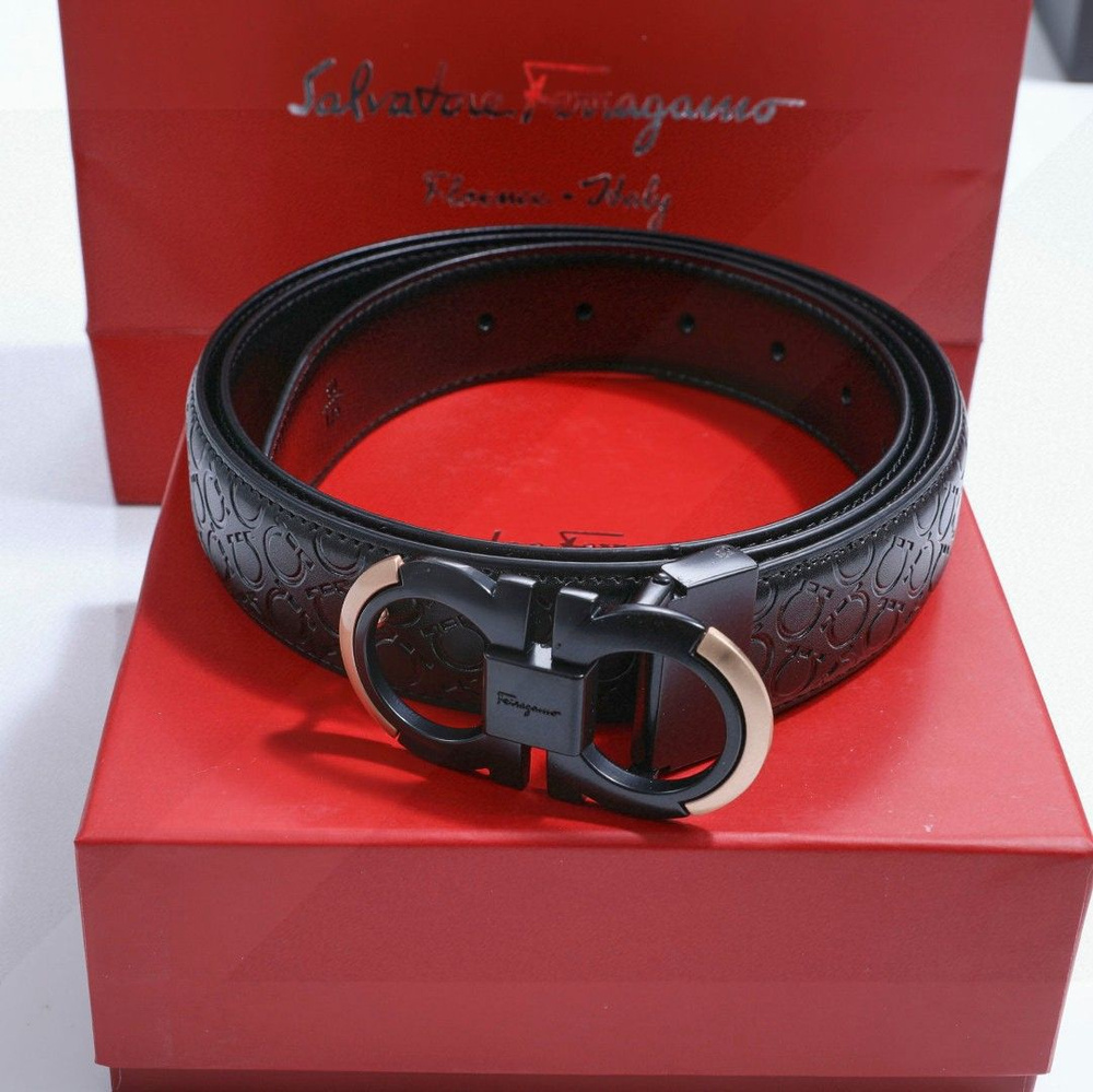 Мужской Женский кожаный ремень Ferragamo - купить с доставкой по ...