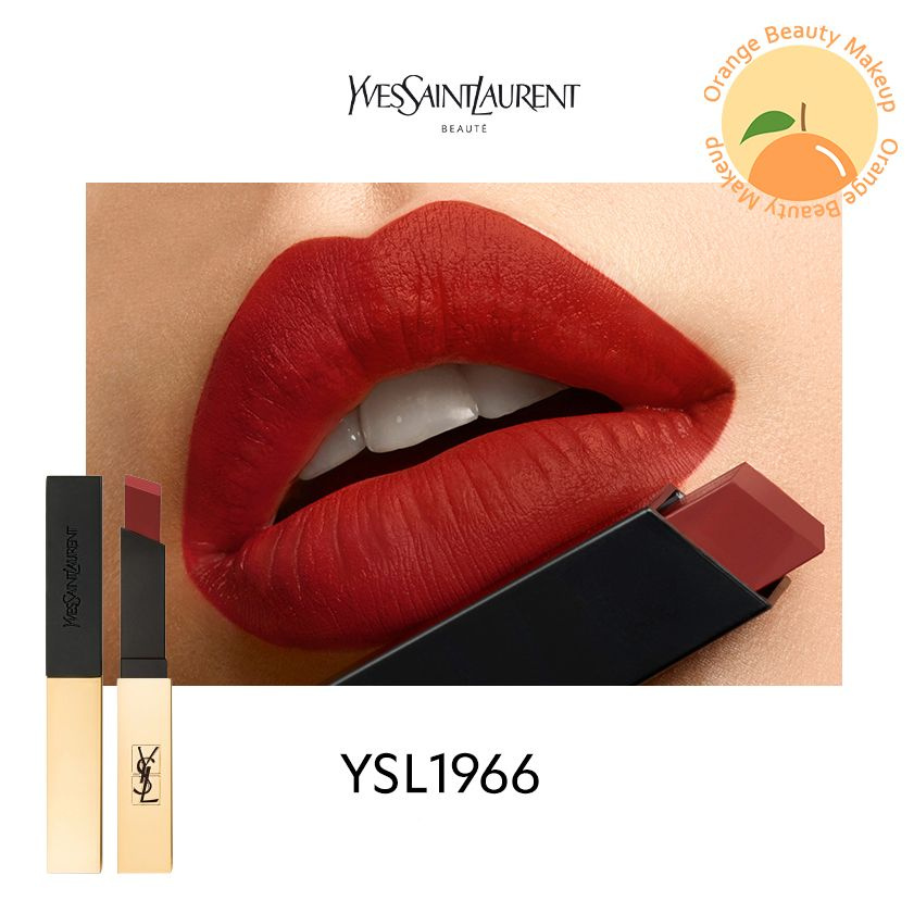 YVES Saint Laurent The Slim Matte Longwear Lipstick, Маленький золотой слиток Матовая губная ...