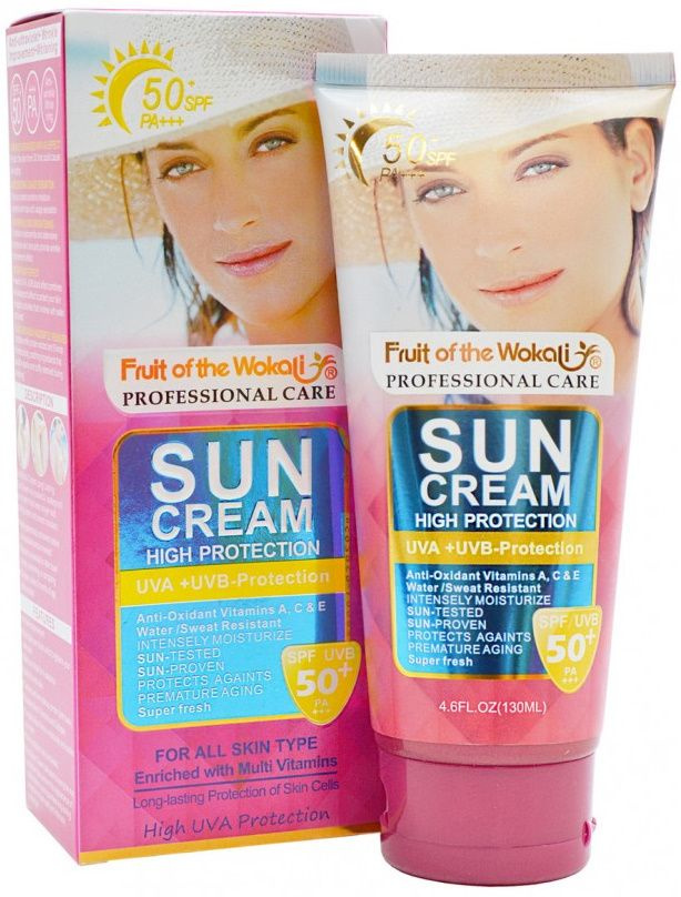 Wokali Крем Солнцезащитный Водостойкий SPF 50+ 130 мл - купить с доставкой по выгодным ценам в ...