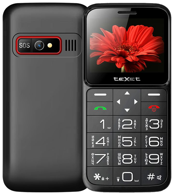Мобильный телефон Texet TM-B226, черный - купить по выгодной цене в ...